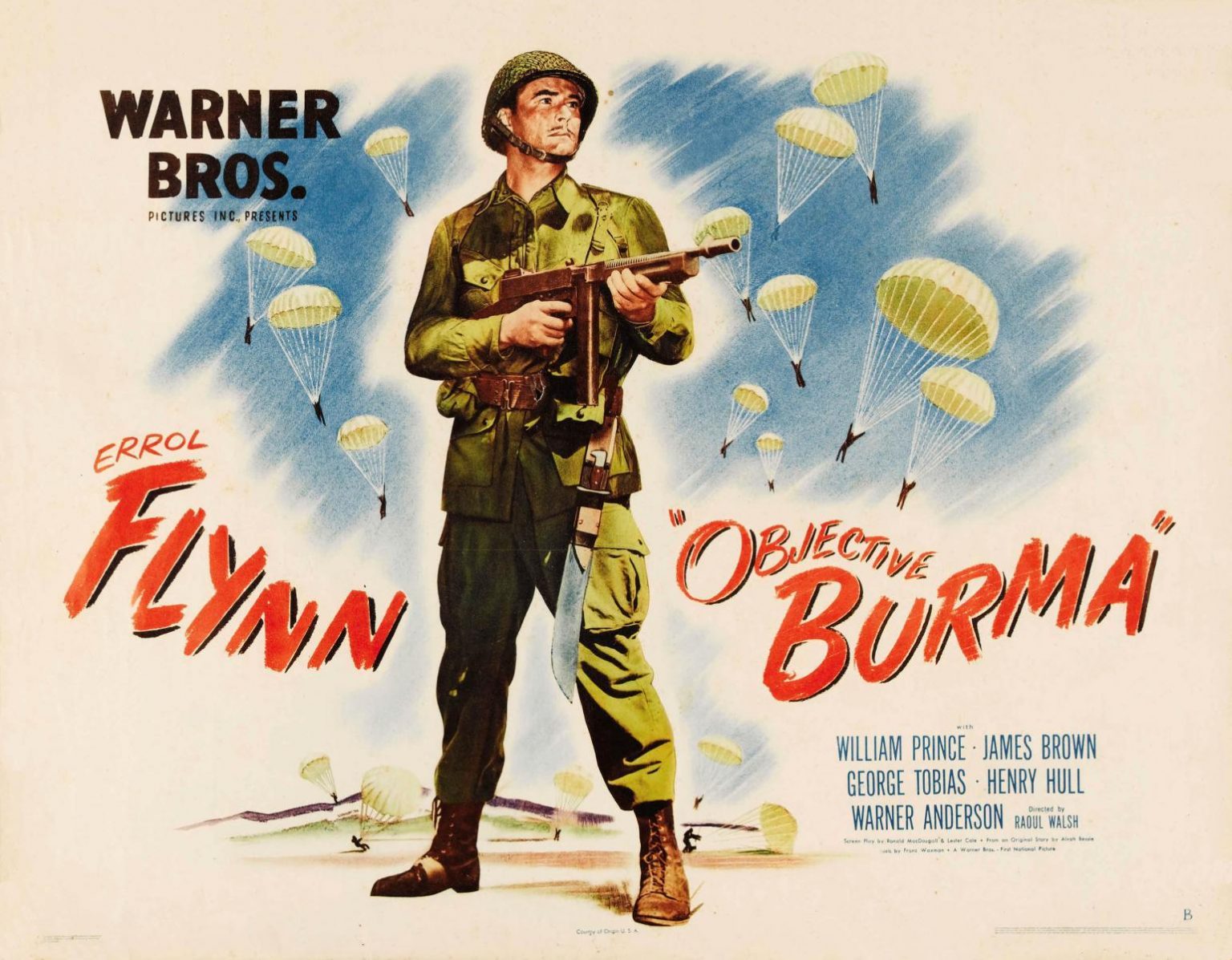 Objetivo Birmania (Objective Burma!, Raoul Walsh, 1945). - Un centauro ...